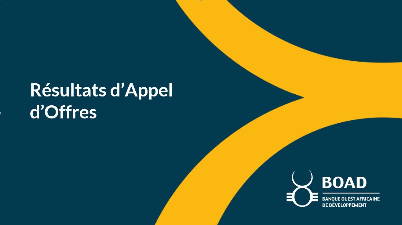 Résultats AOON N°005/2026/DAG/DPA/BOAD – Fourniture de polos et ...